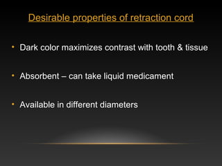 Fluid control and Soft tissue management | PPT