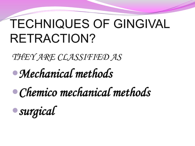 Fluid control & soft tissue management in fpd | PPTX