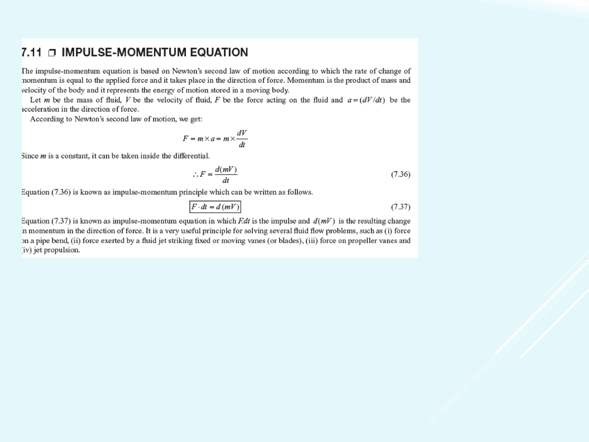 fluid dynamics class presentation notes. | PPT