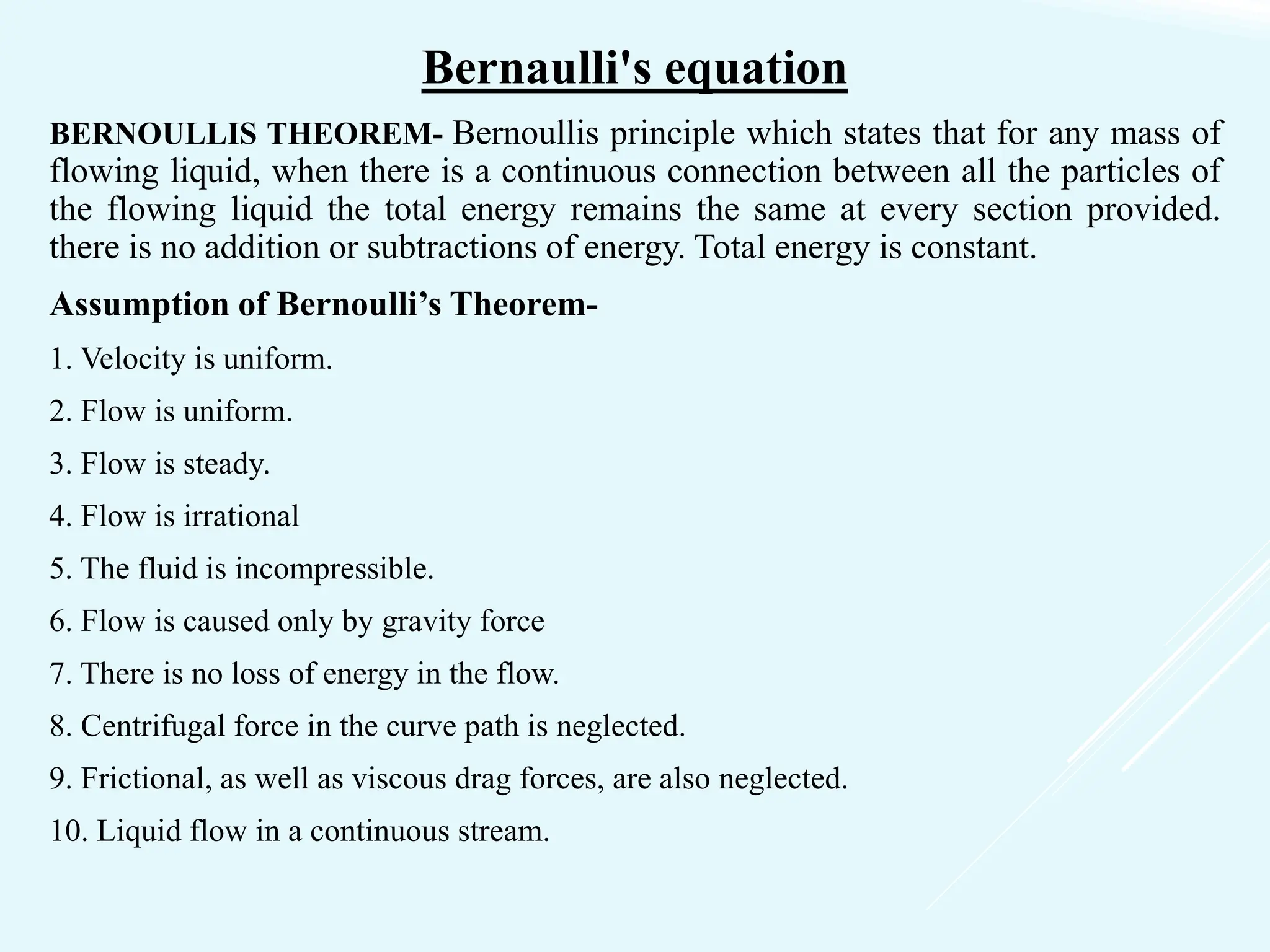 fluid dynamics class presentation notes. | PPT