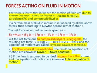 fluid dynamics class presentation notes. | PPT