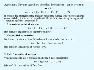 fluid dynamics class presentation notes. | PPT