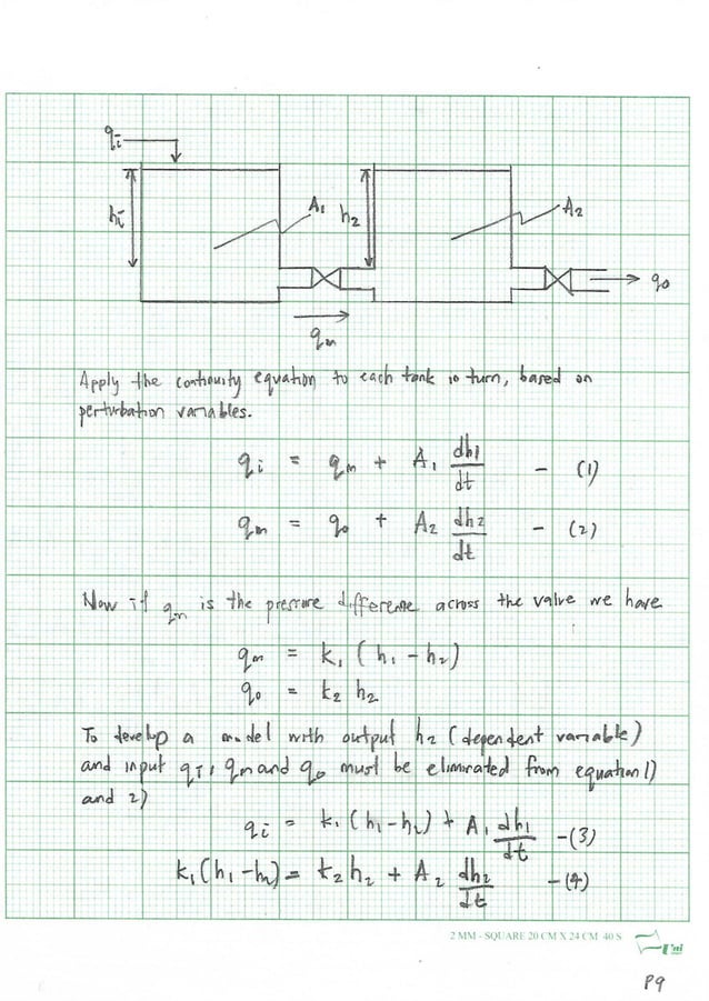 Fluid dynamics 02 tank control system single_cascade | PDF