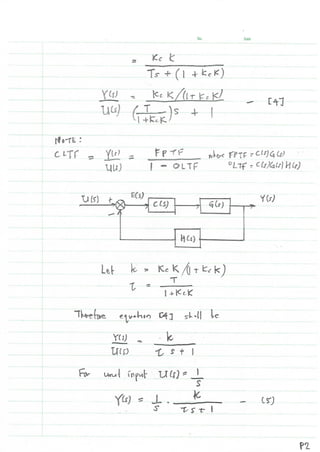 Fluid dynamics 02 tank control system single_cascade | PDF