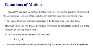 FLUID DYNAMICS [EQUATION OF MOTION].pptx