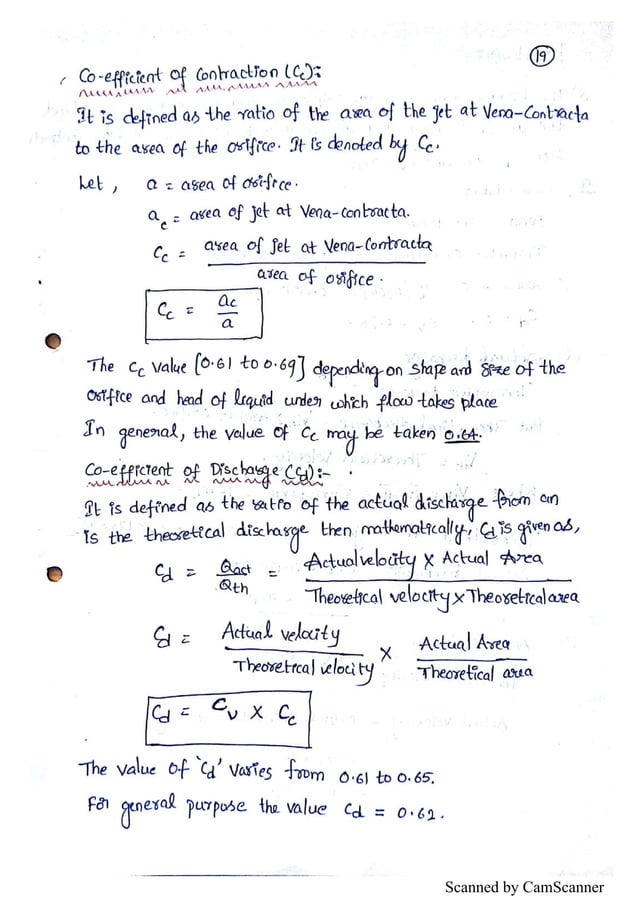 Unit III - Fluid dynamics notes | PDF