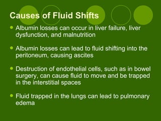 Fluid & Electrolytes Balance | PPT