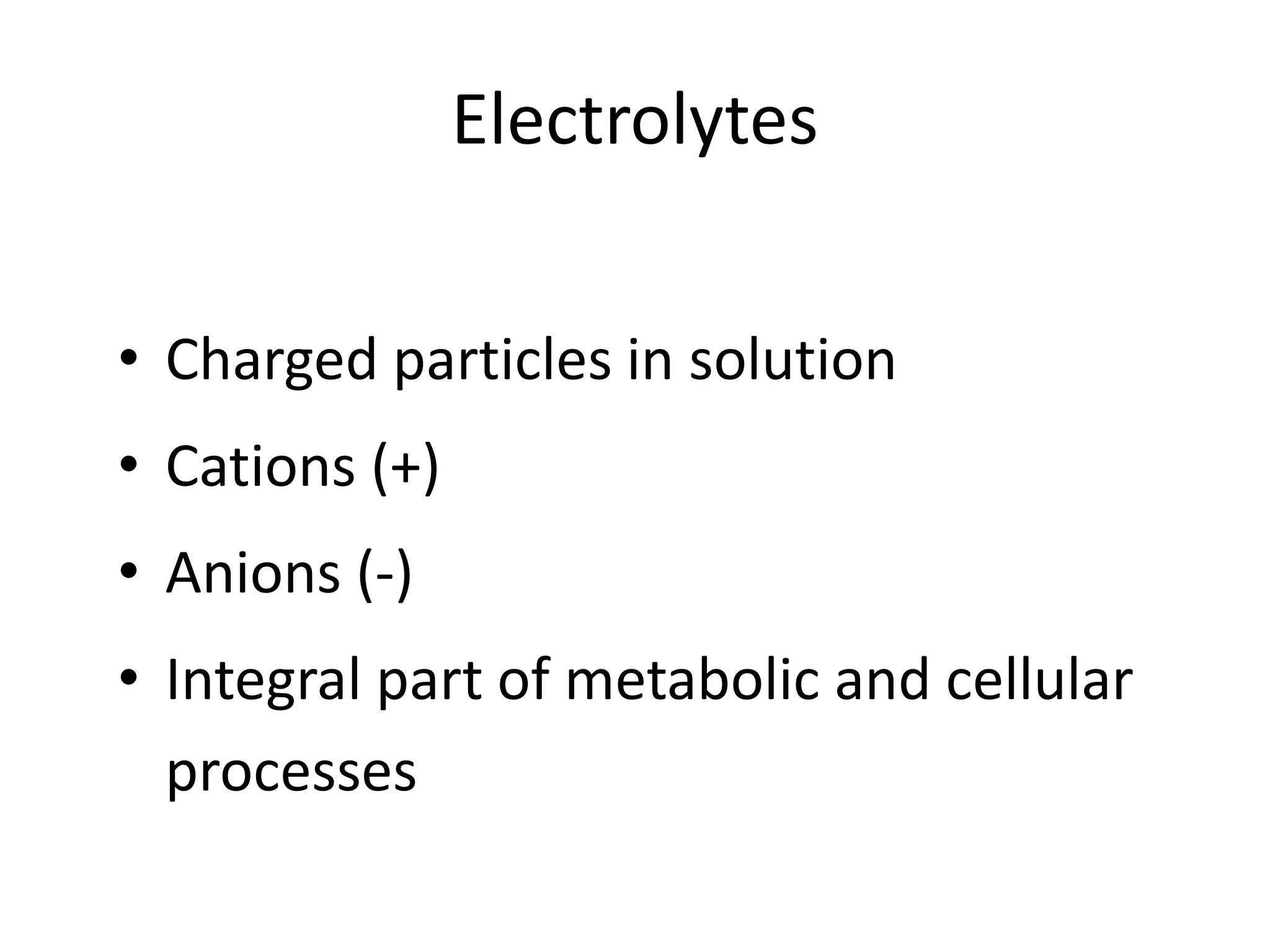 Fluid, electrolyte and acid base | PPT