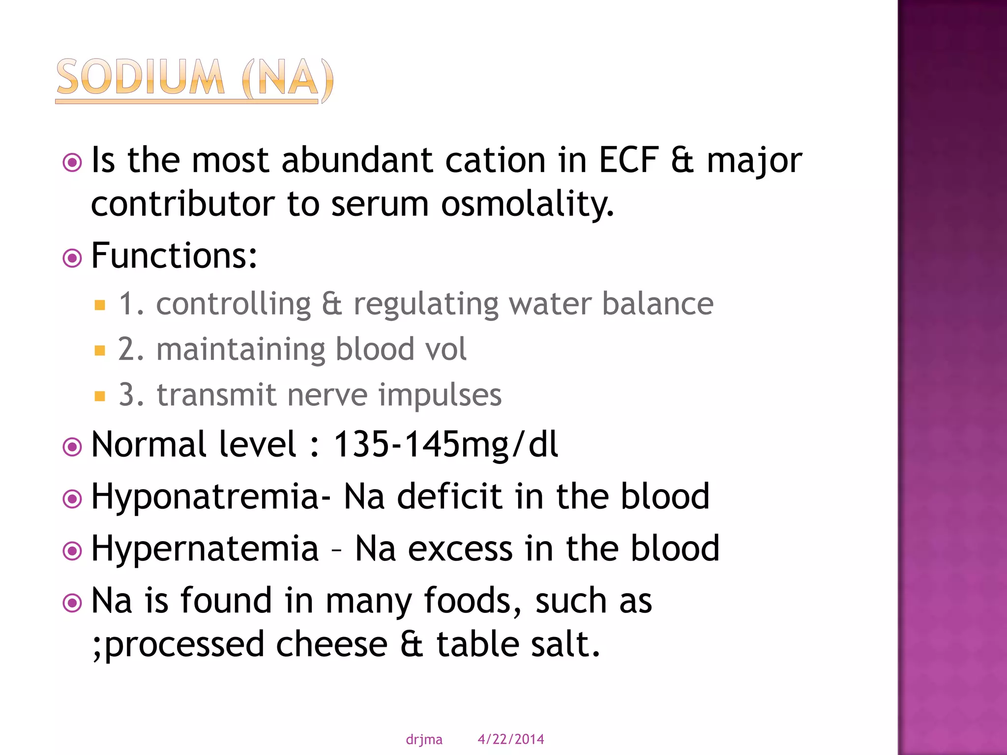 Fluid, electrolyte, and acid base balance.drjma | PDF