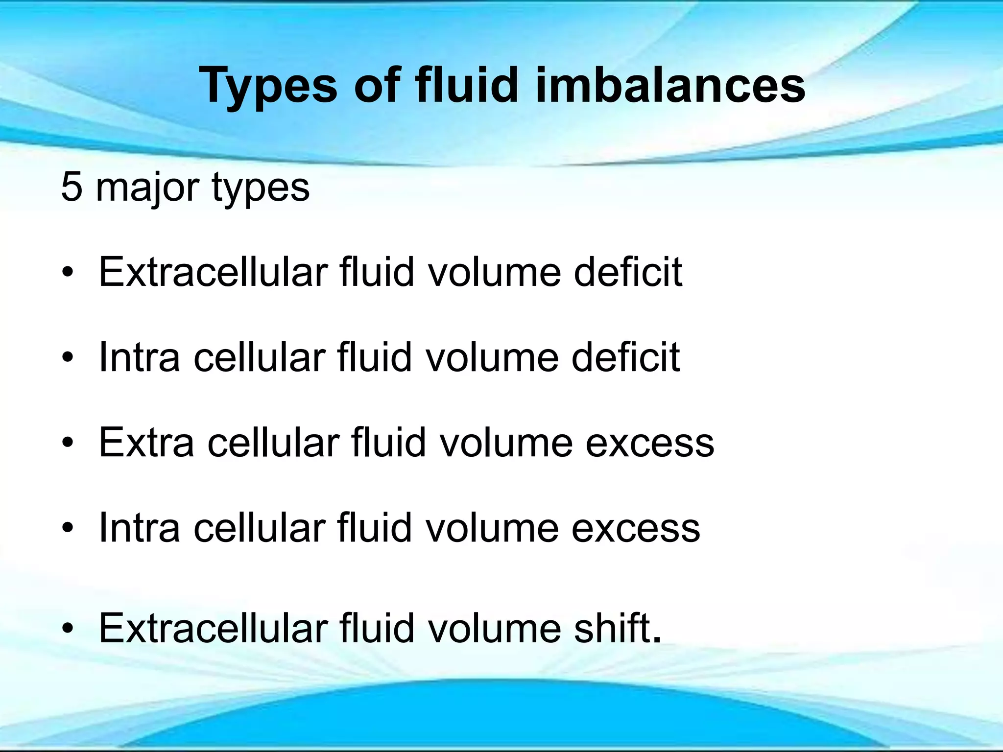 Fluid & electrolyte imbalance | PPTX