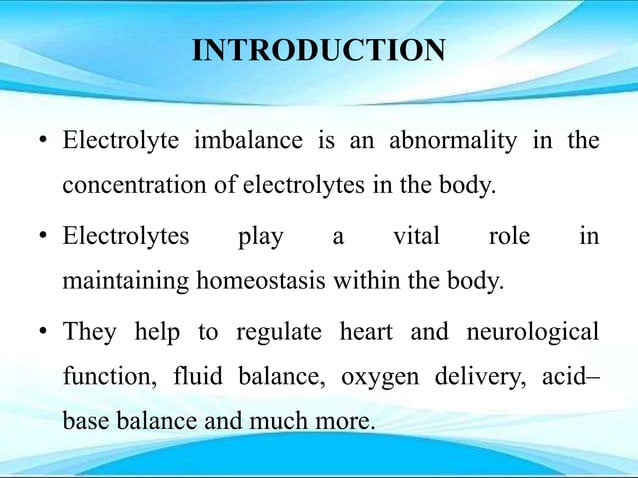 Fluid & electrolyte imbalance | PPTX