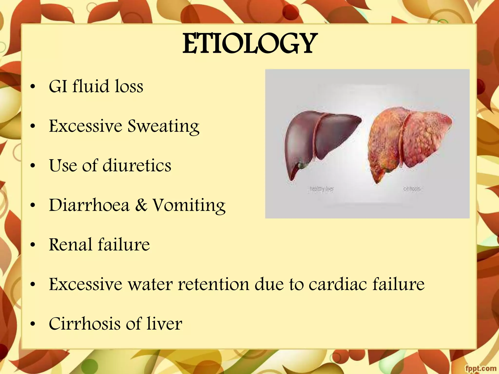 Fluid & electrolyte imbalance | PPT