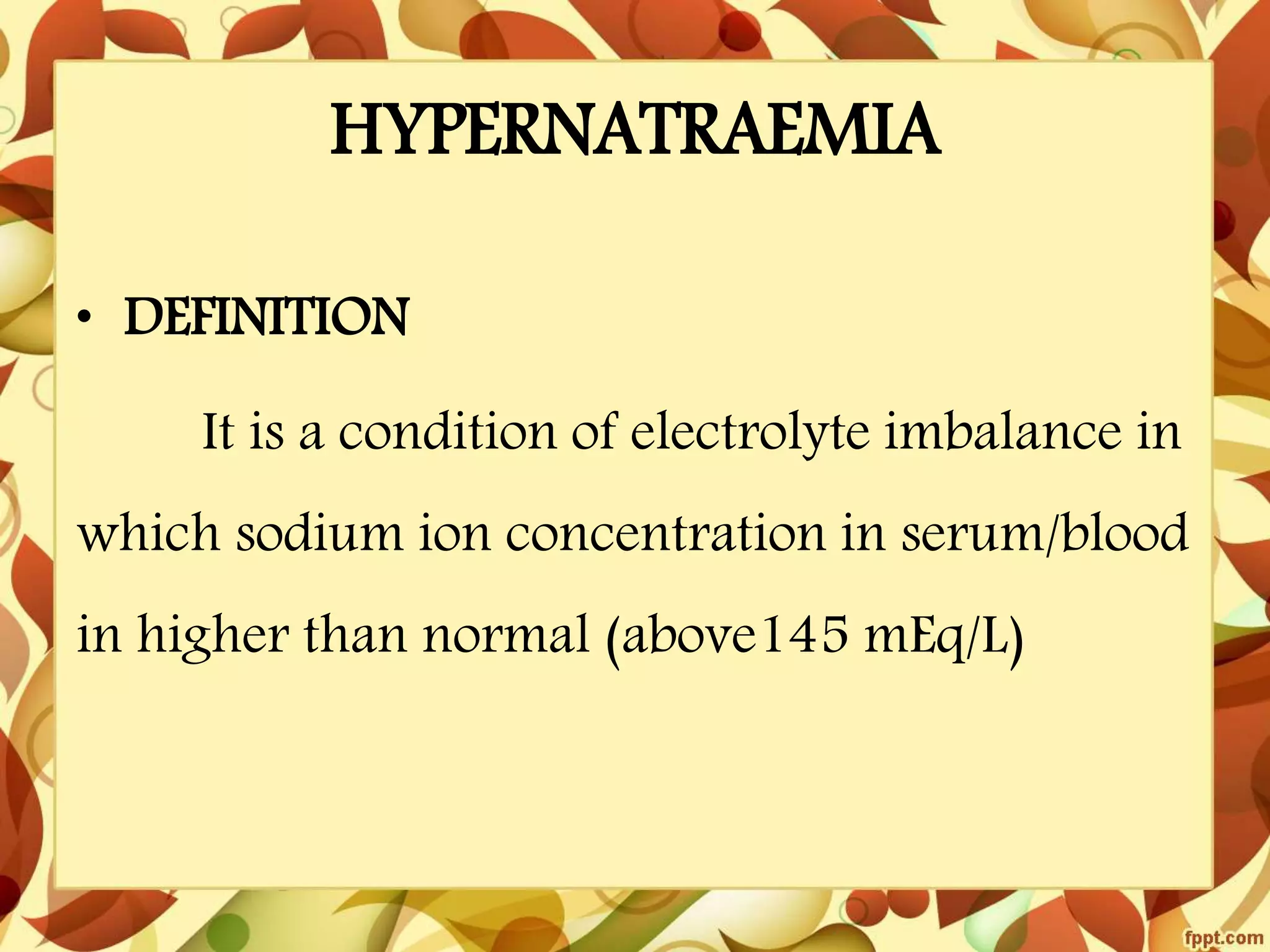 Fluid & electrolyte imbalance | PPT