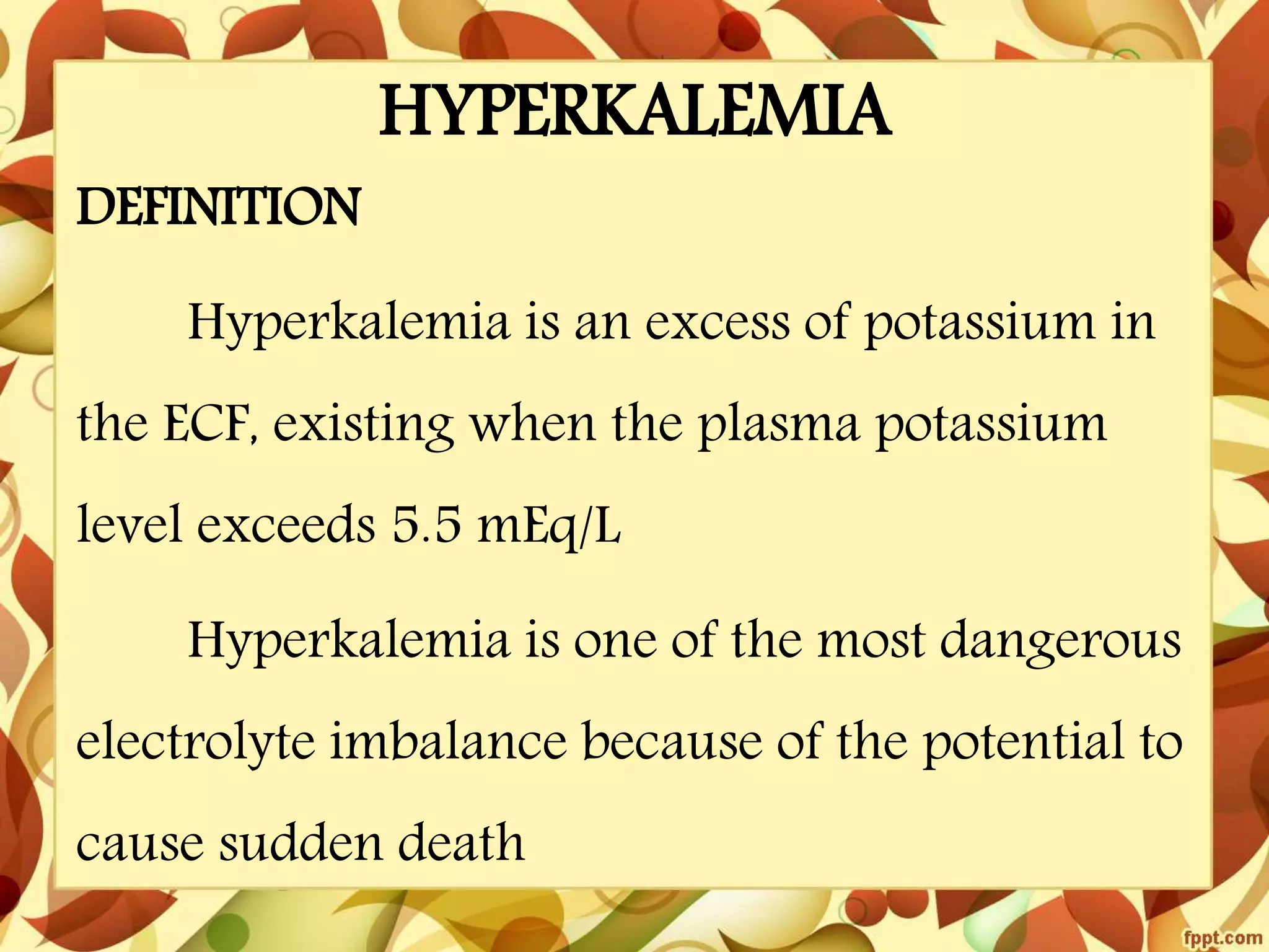 Fluid & electrolyte imbalance | PPT