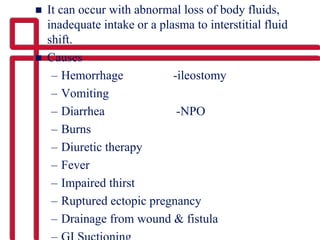 fluid & electrolyte imbalance in human body.ppt