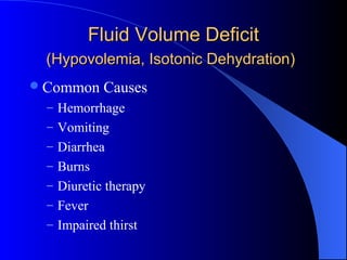 Fluid & Electrolyte Imbalance | PPT | Endocrine and Metabolic Diseases ...