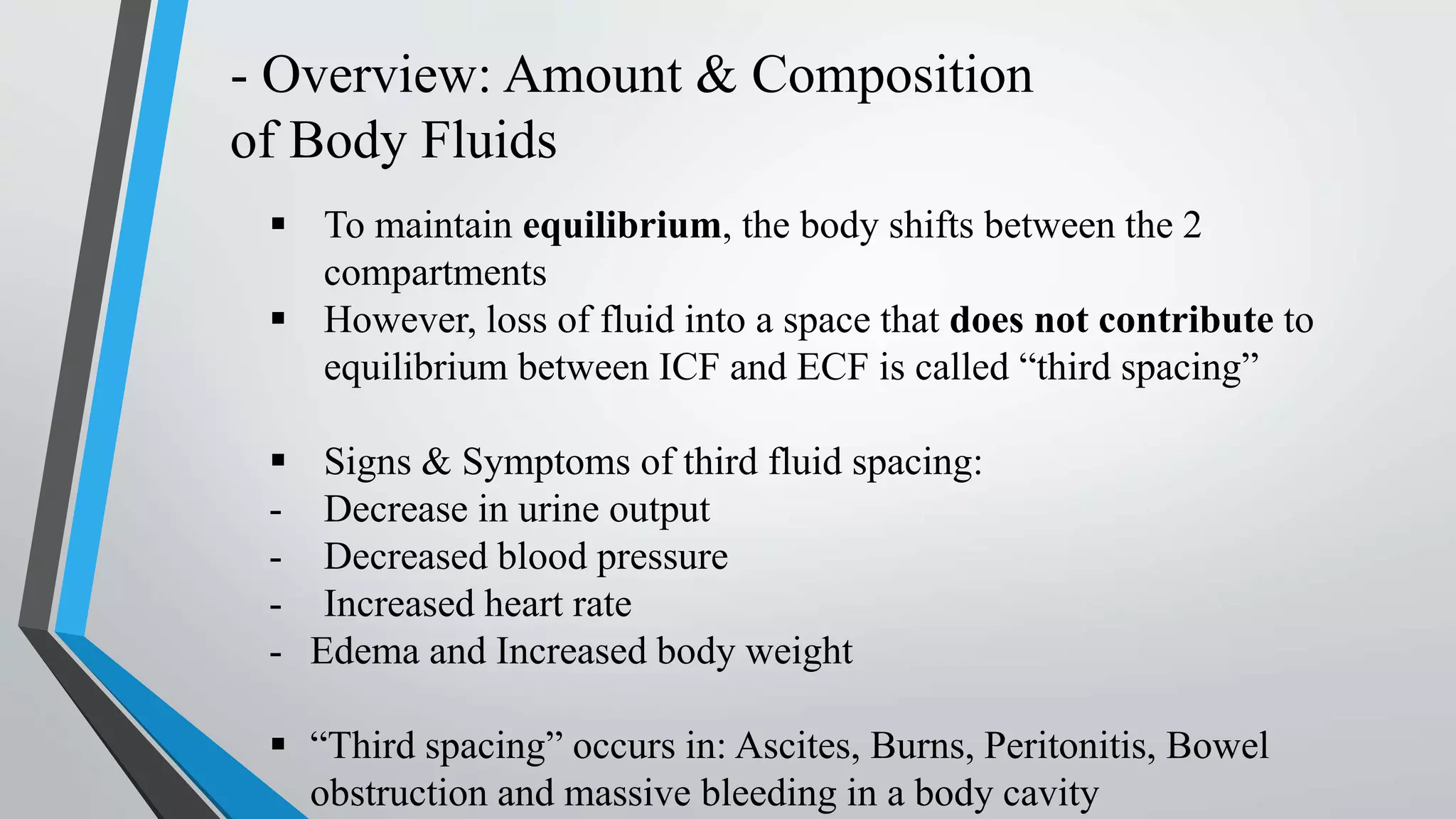 Fluid & Electrolyte Imbalances.pptx | Chemistry | Science