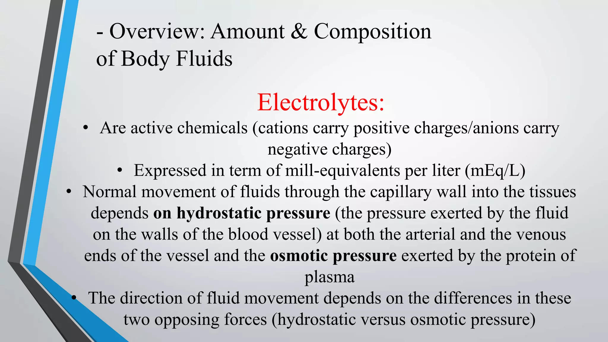 Fluid & Electrolyte Imbalances.pptx | Chemistry | Science