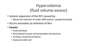 Fluid & electrolytes | PPT