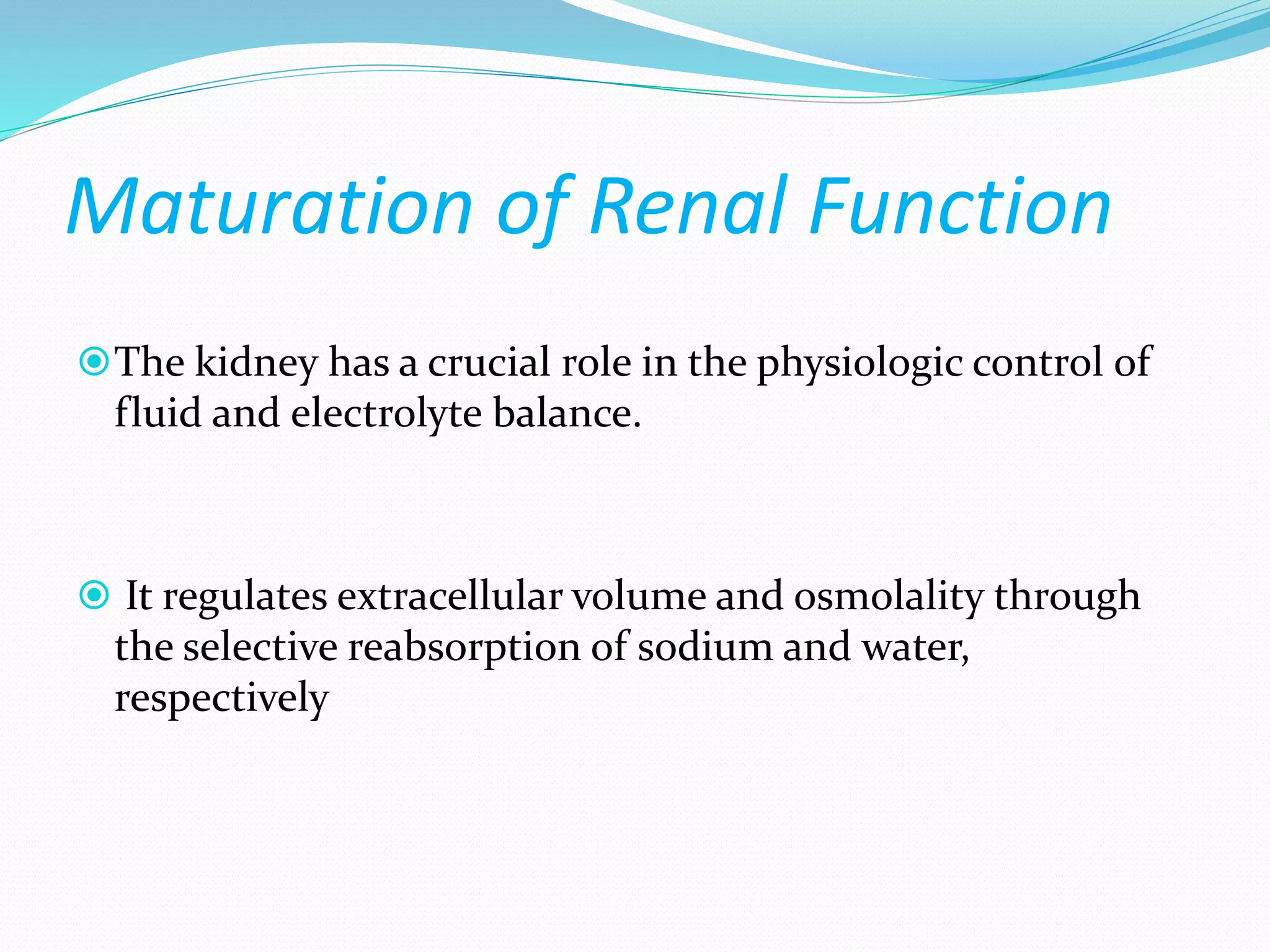 Fluid & electrolytes management in neonates | PPTX