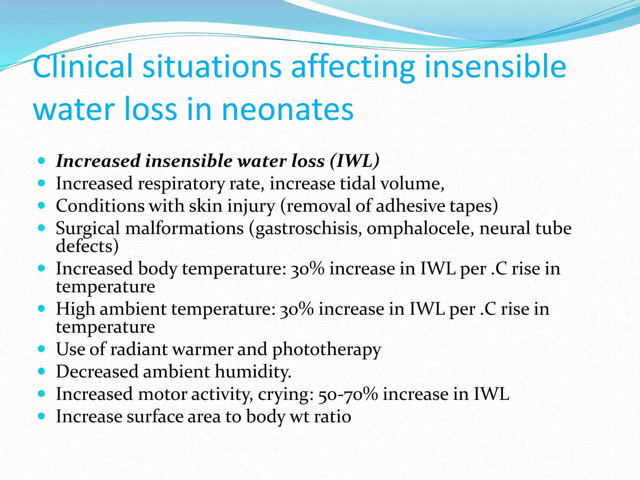 Fluid & electrolytes management in neonates | PPTX