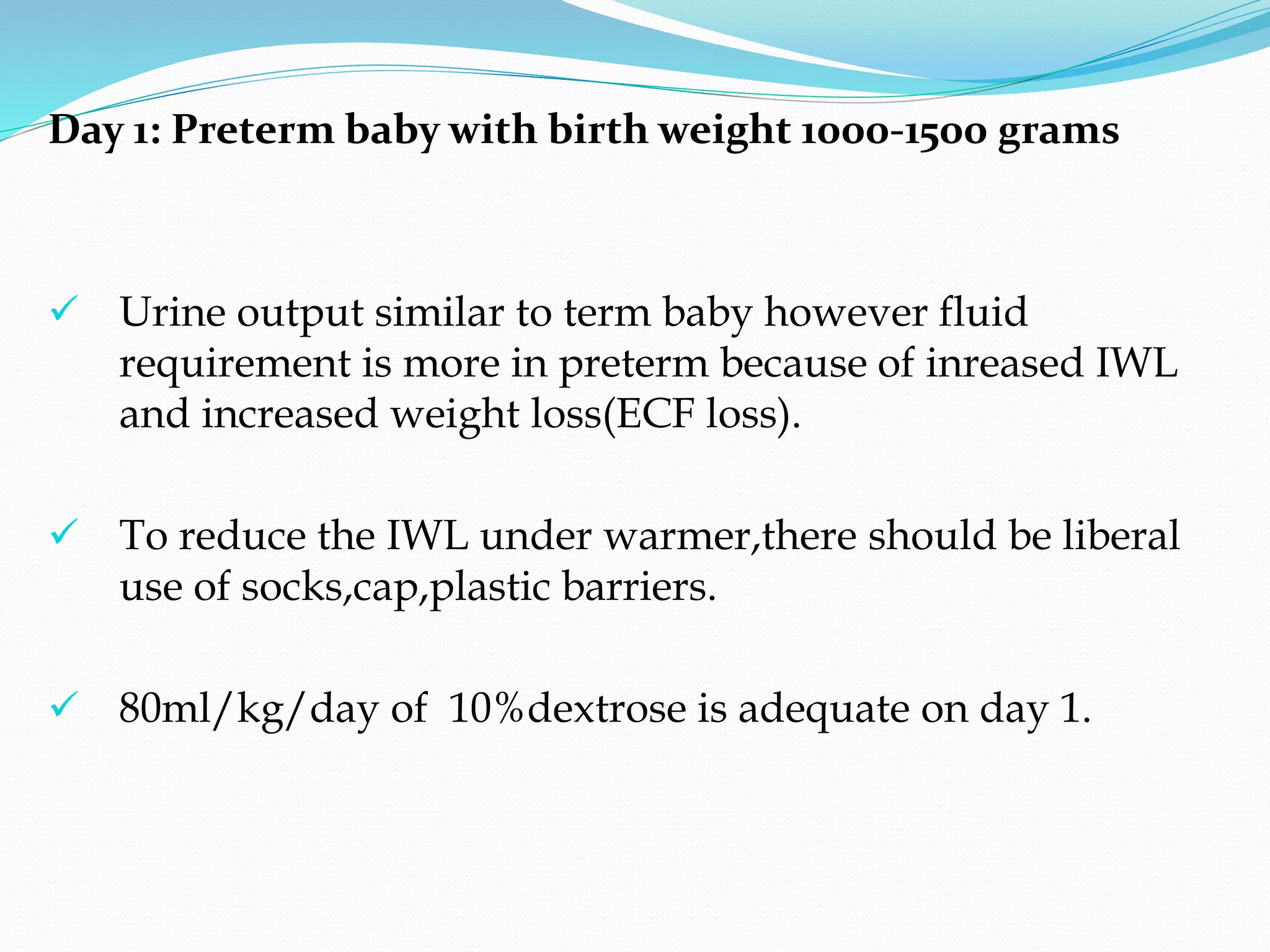 Fluid & electrolytes management in neonates | PPTX