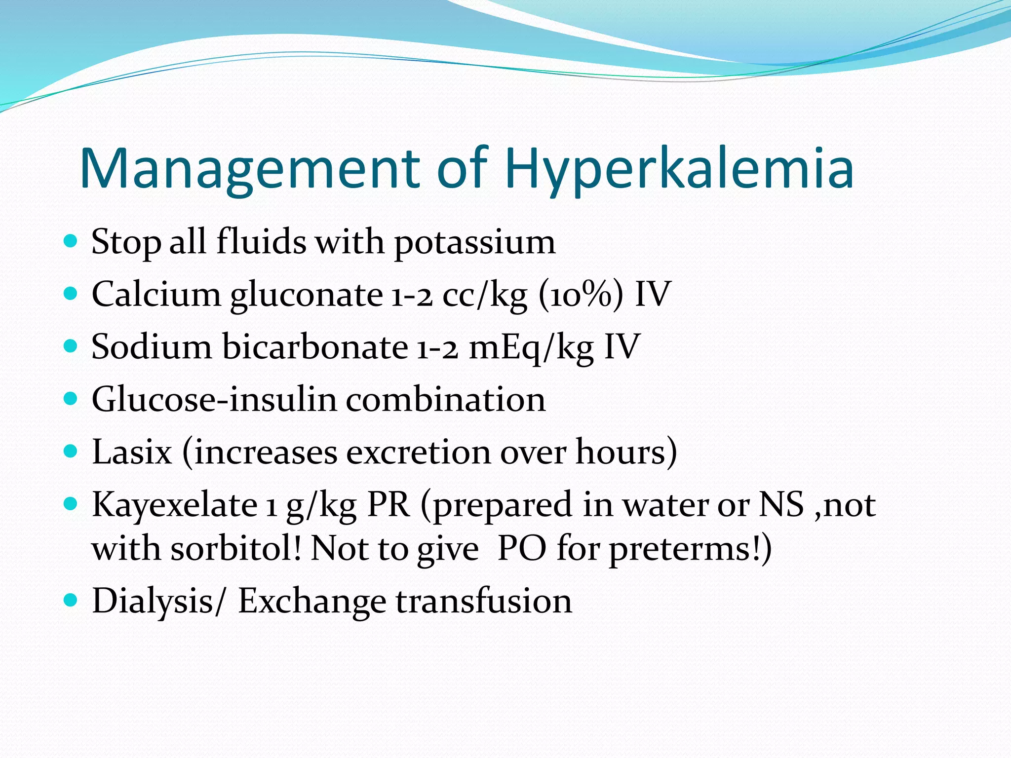 Fluid & electrolytes management in neonates | PPTX