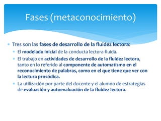 Fluidez lectora | PPTX