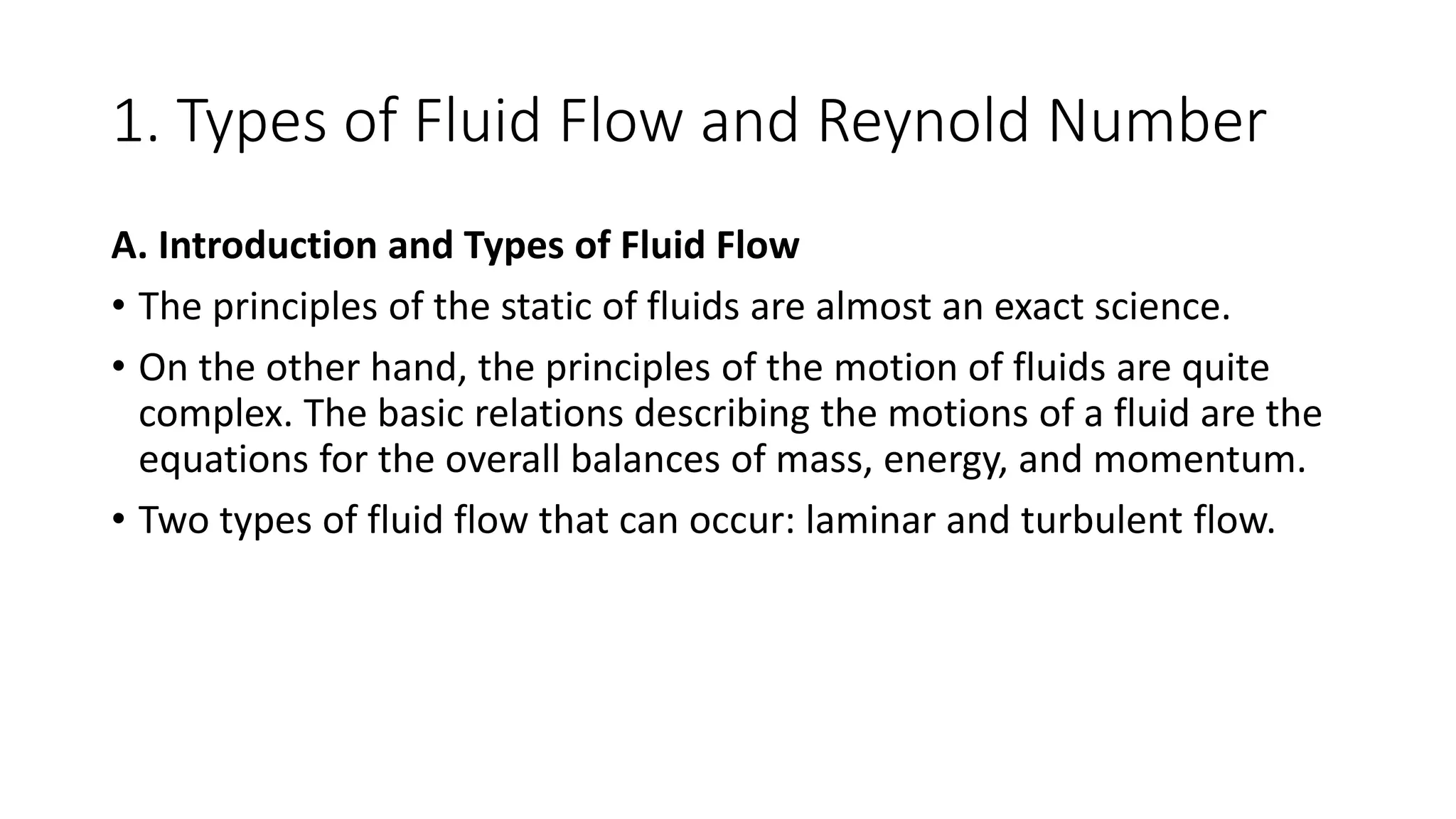 Fluid Flow.pptx | Chemistry | Science