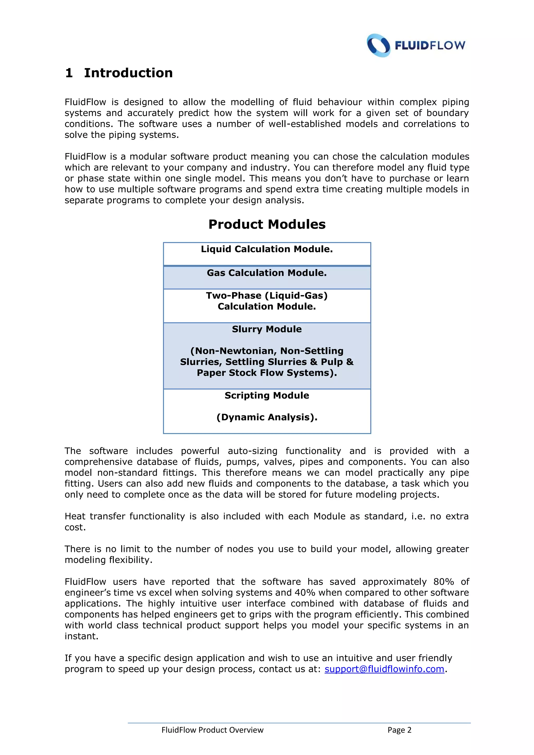 Fluid flow product-overview | PDF