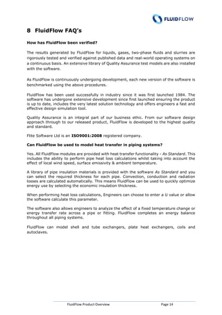 Fluid flow product-overview | PDF