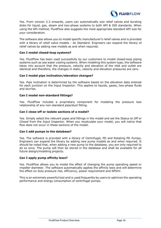 Fluid flow product-overview | PDF