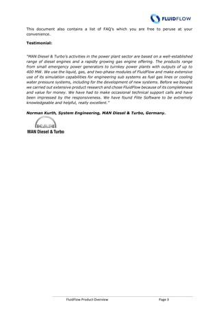 Fluid flow product-overview | PDF