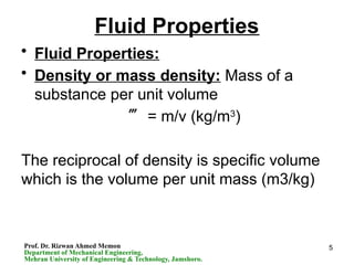 Fluid Mechanics and Heat Flow and its Properties | PPT