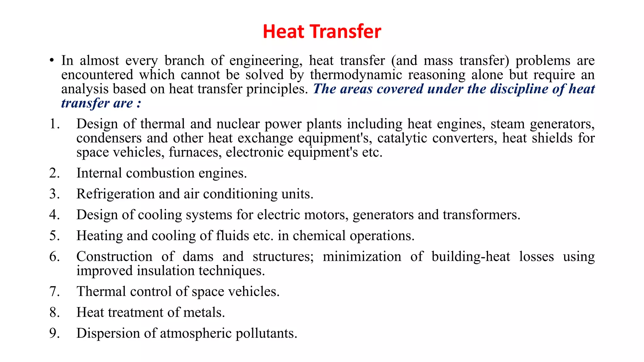 Fluid flow, heat transfer & mass transfer | PPTX