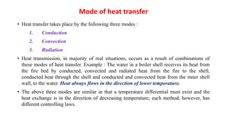Fluid flow, heat transfer & mass transfer | PPTX
