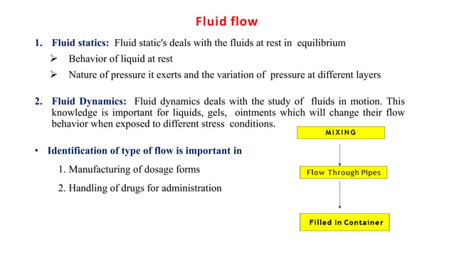 Fluid flow, heat transfer & mass transfer | PPTX