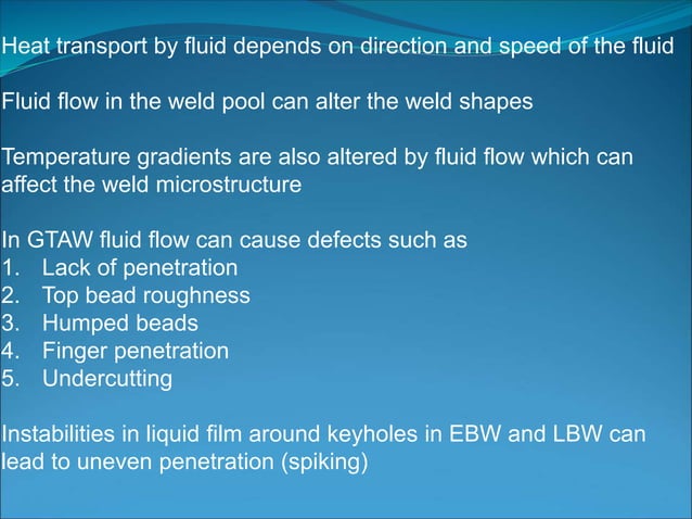 solidification fluid flow in welding.ppt
