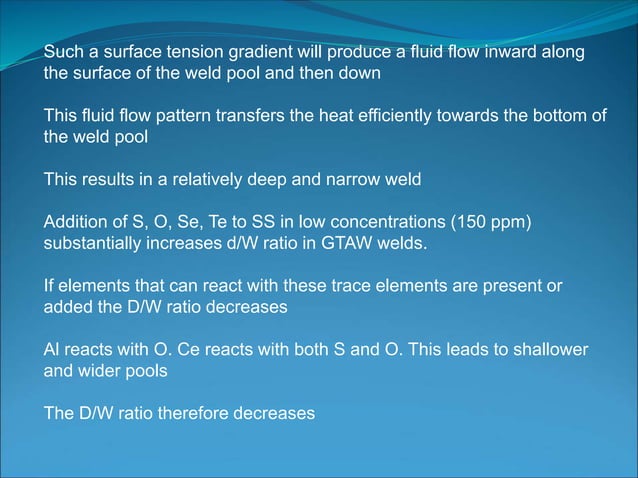 solidification fluid flow in welding.ppt