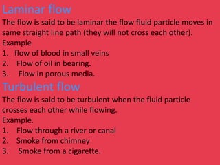 Fluid flow parameter by VADURLE ROHAN BHARAT | PPTX