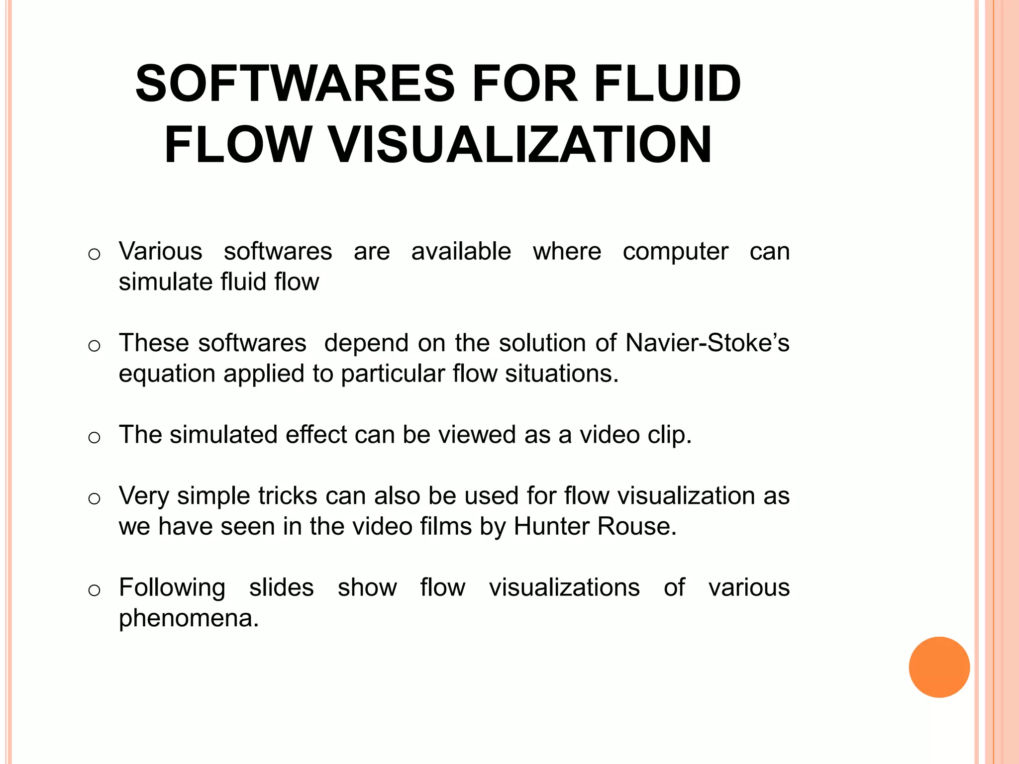Fluid flow visualization | PPTX