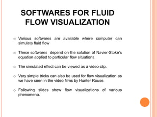 Fluid flow visualization | PPTX