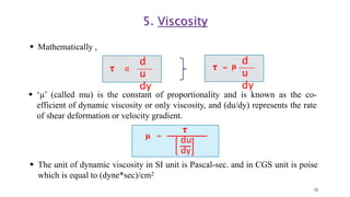 Fluid & Fluid properties | PPTX