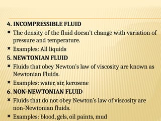 types of Fluid and different Fluid properties | PPTX
