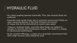 Fluid flywheel | PPTX