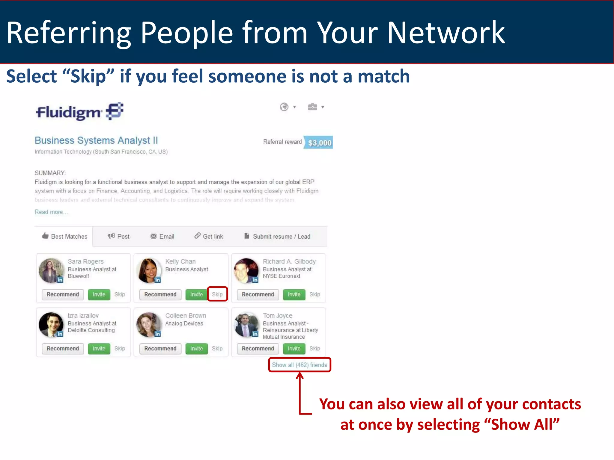 Fluidigm Employee Referral System Tutorial | PPTX