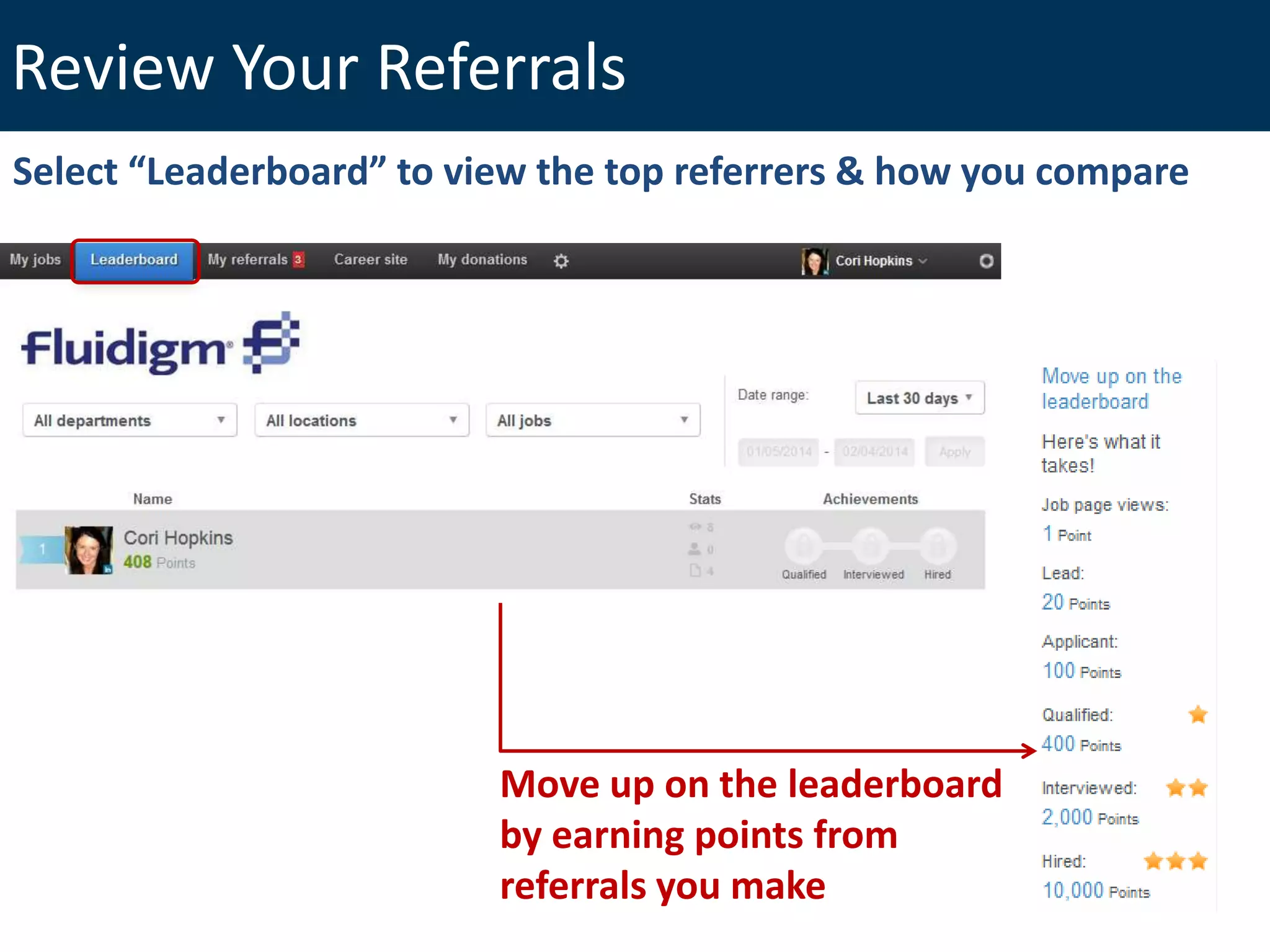 Fluidigm Employee Referral System Tutorial | PPTX