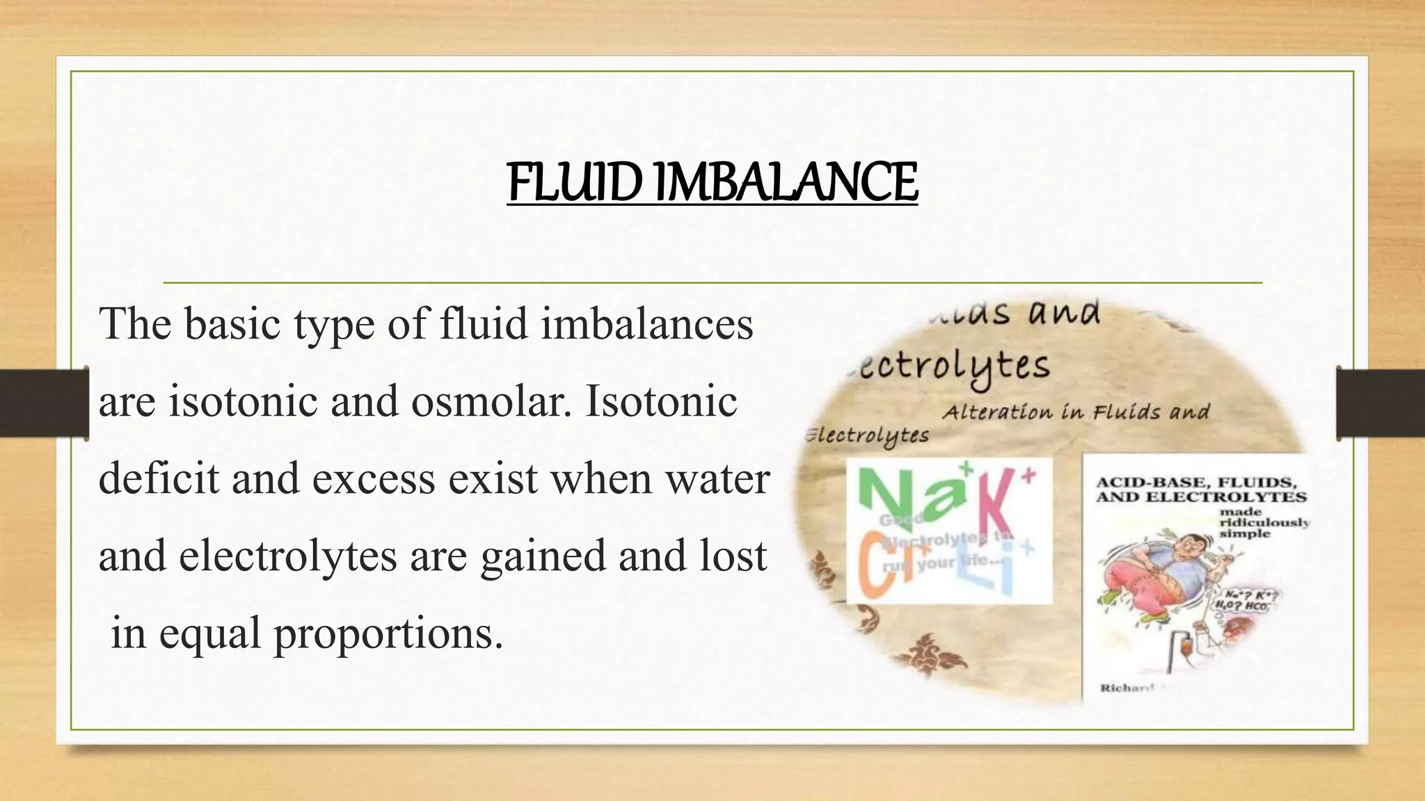Fluid imbalance | PPTX
