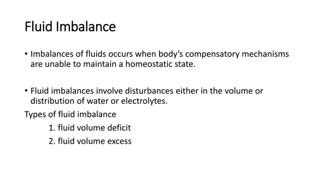 fluid imbalance and its management.pptx | Digestive Disorders ...