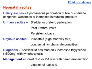 Fluid in abdomen | PPT